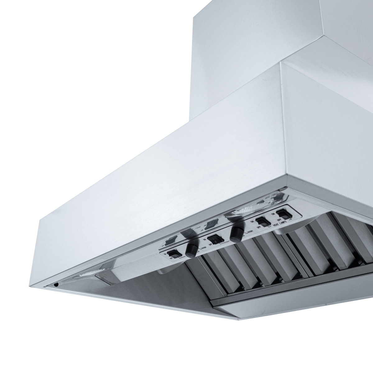 Wall Mounted Range Hood, Ducted, Variable CFM, Stainless Steel Finish ...